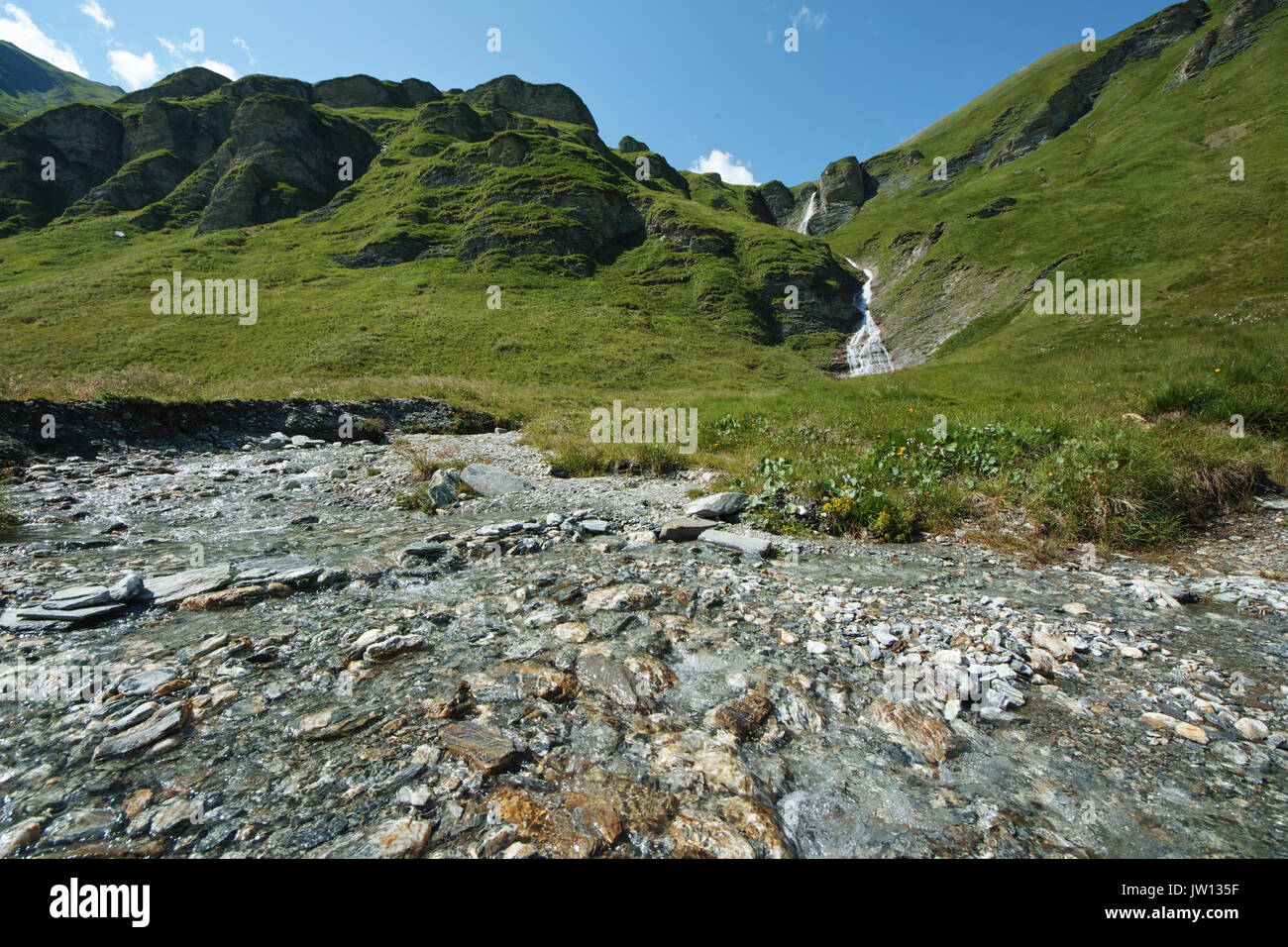 Austrian Alps Weitental cascade Stock Photo - Alamy