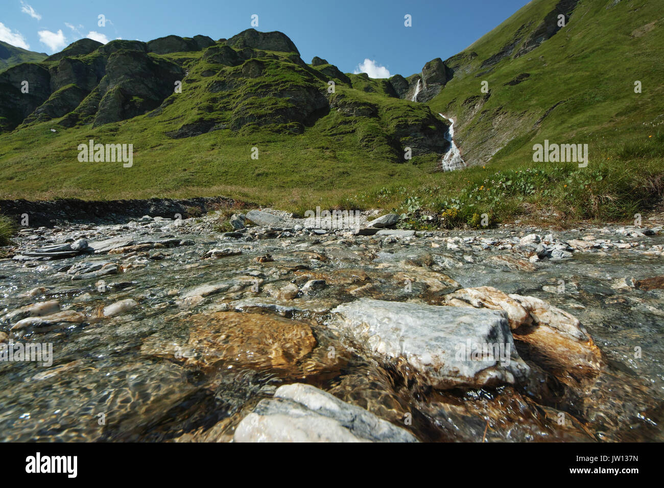Austrian Alps Weitental cascade Stock Photo - Alamy