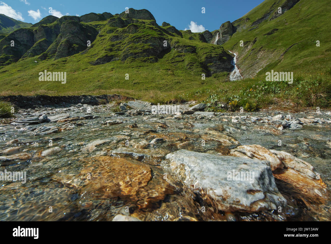 Austrian Alps Weitental cascade Stock Photo - Alamy