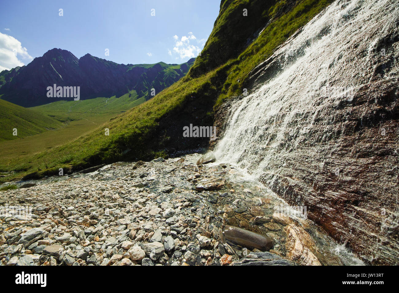Austrian Alps Weitental cascade Stock Photo - Alamy