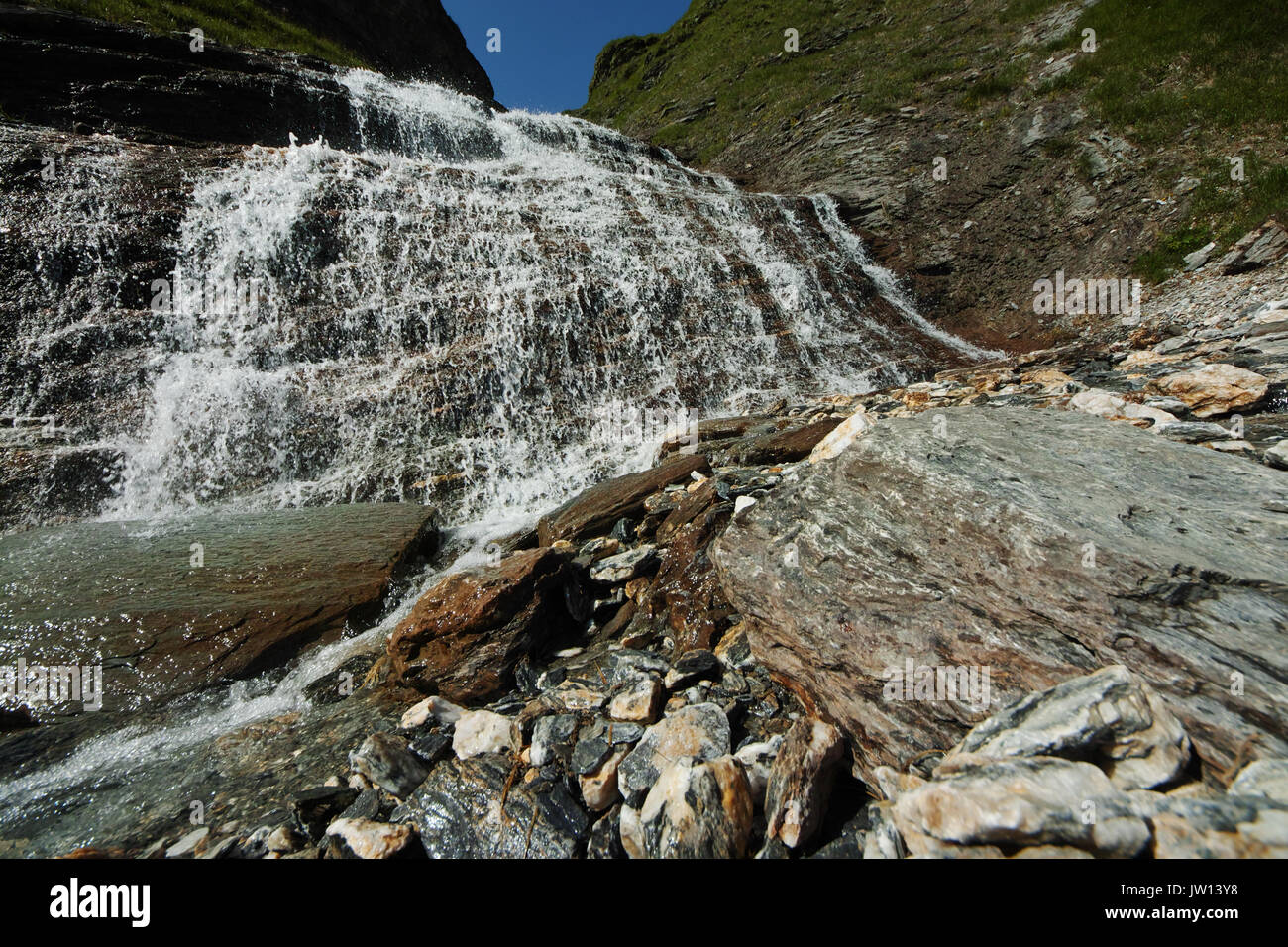 Austrian Alps Weitental cascade Stock Photo - Alamy