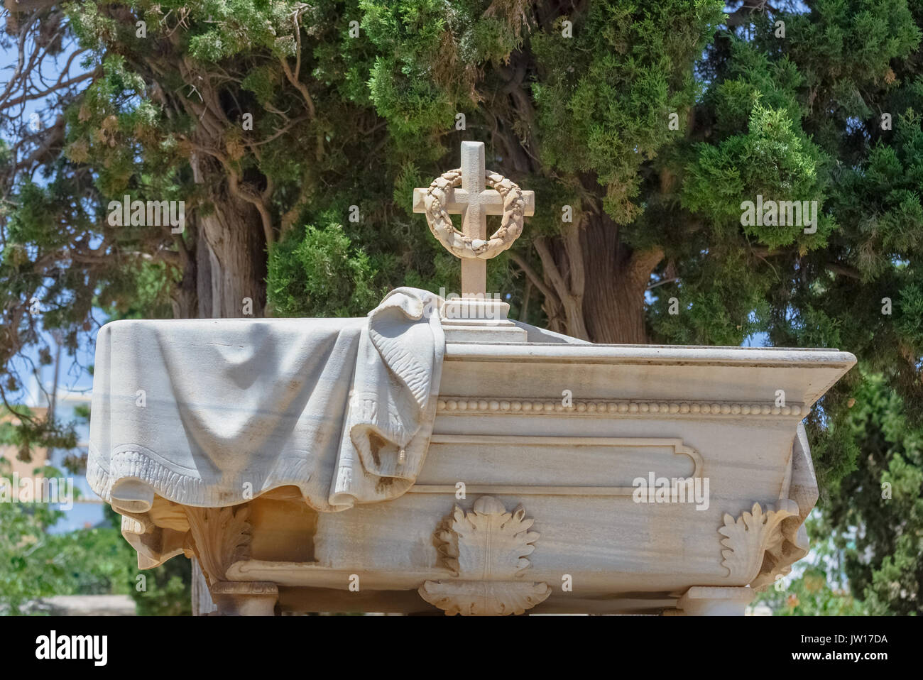 Headstone in greek orthodox cemetery hi-res stock photography and ...