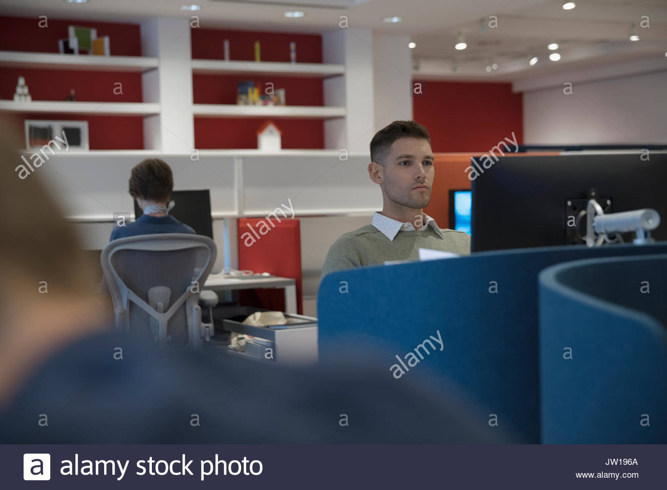 Open space plan office hi-res stock photography and images - Alamy