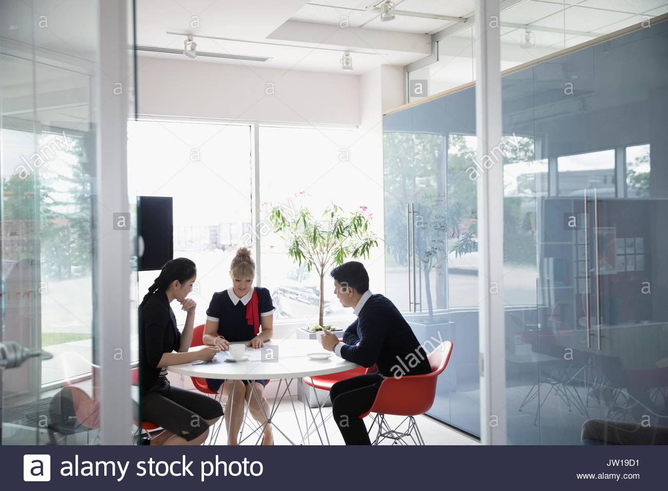 Asian business meeting table hi-res stock photography and images - Alamy