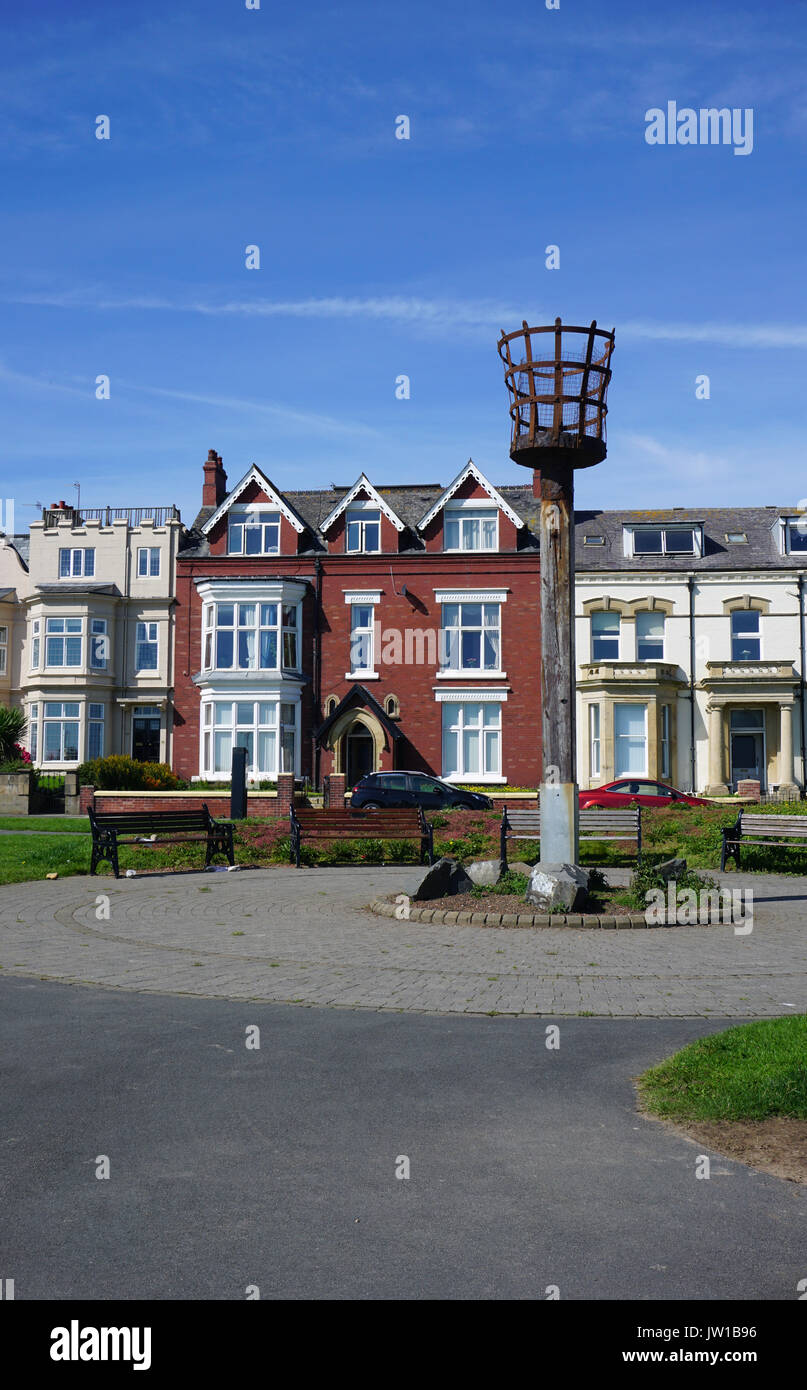 The Millennium Beacon on the Sea Front at Seaton Carew Hartlepool Stock ...