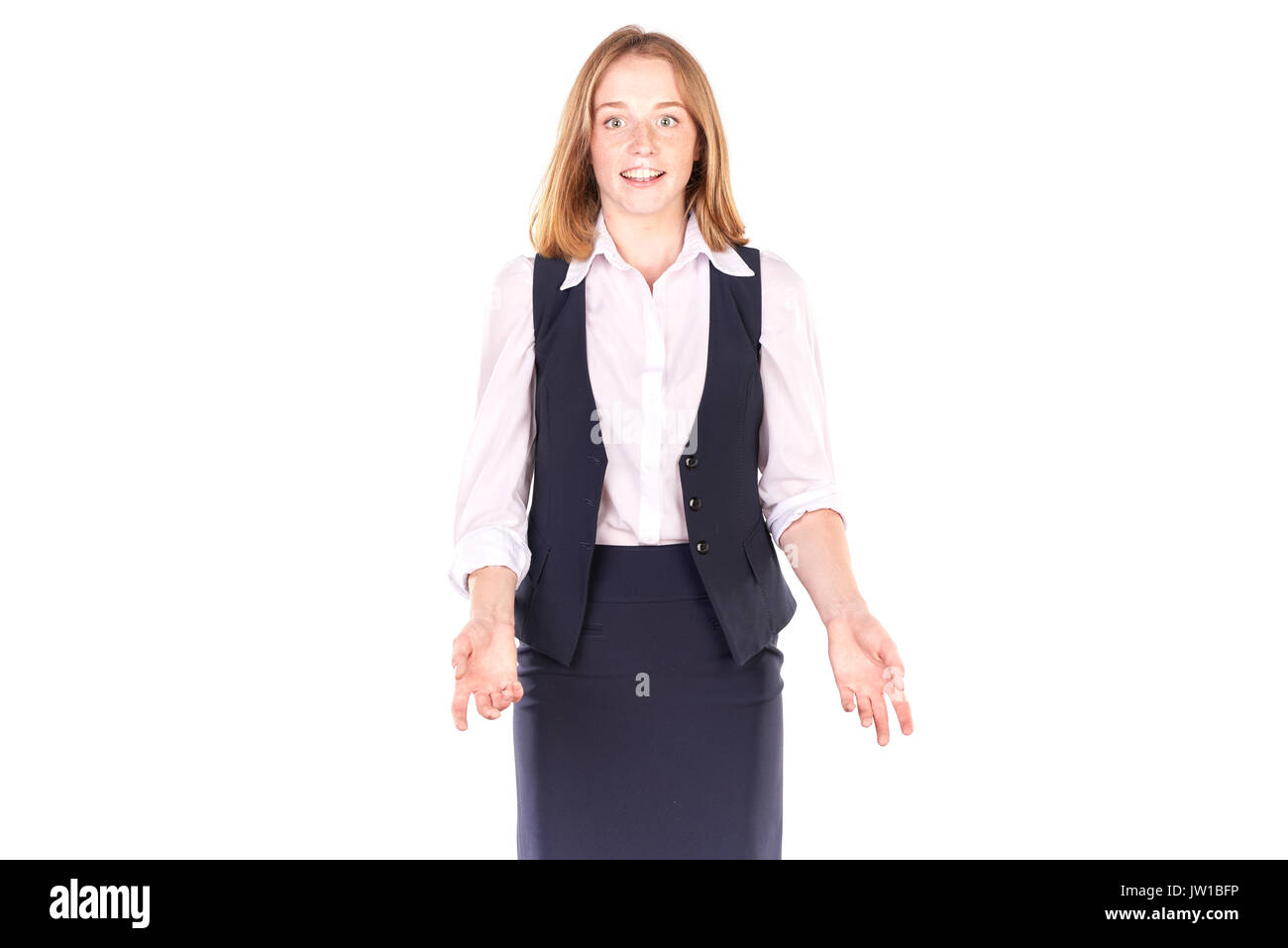 College student in uniform Stock Photo - Alamy