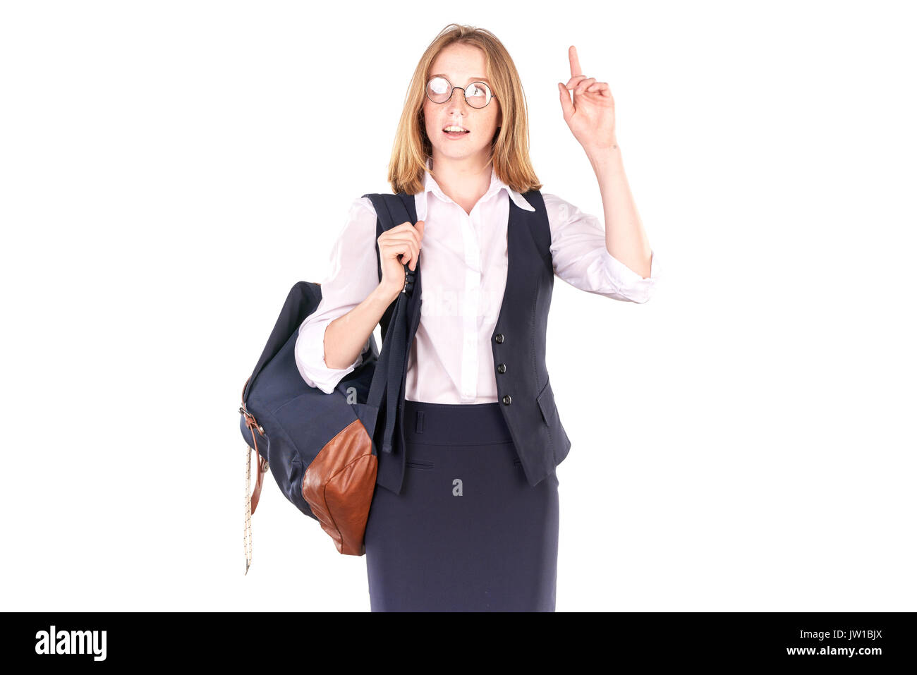 School uniform girl hi-res stock photography and images - Alamy