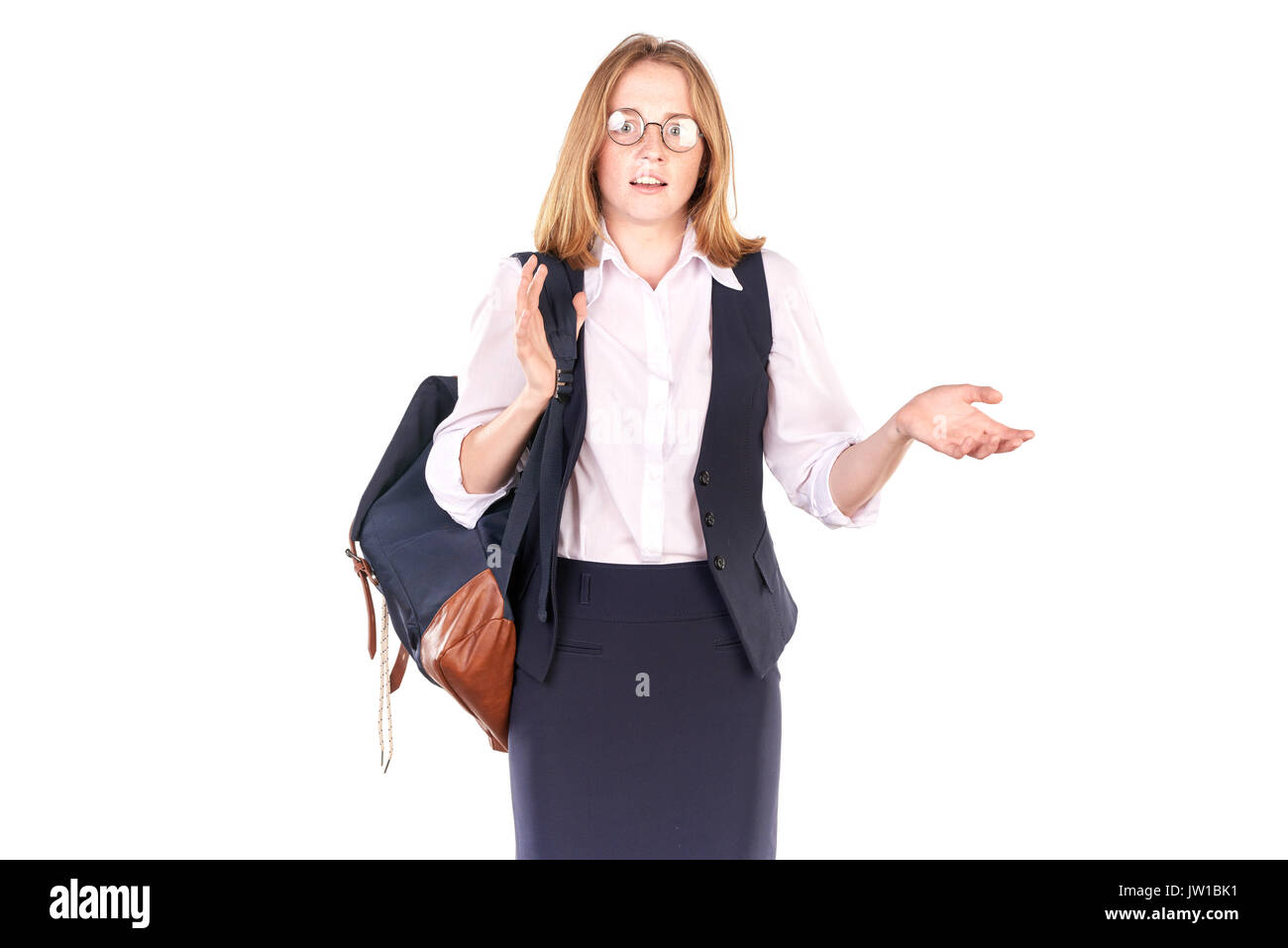 Female college student and question hi-res stock photography and images ...