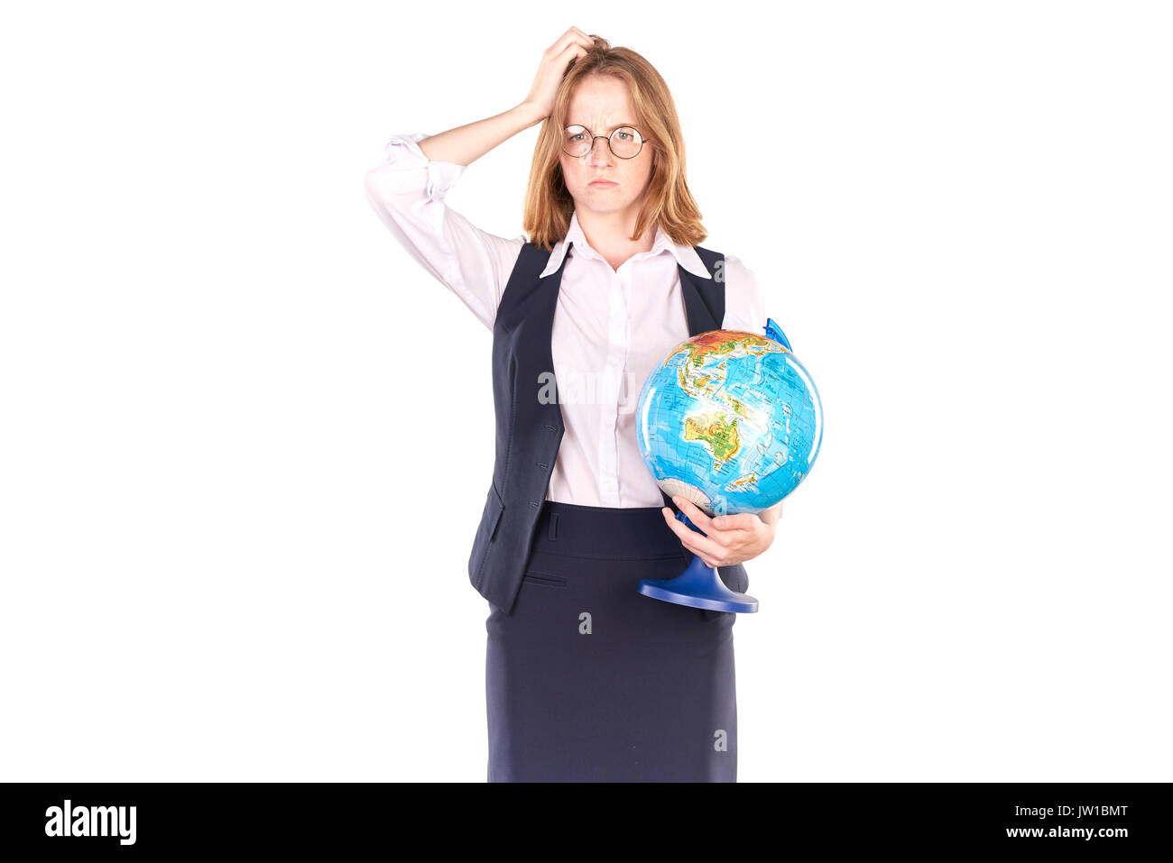 College student in uniform Stock Photo - Alamy