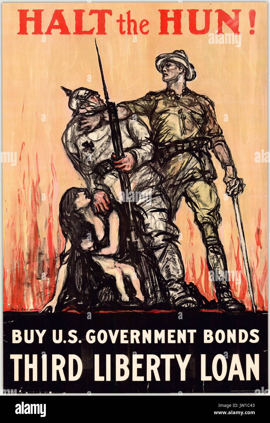 Ww1 vintage british propaganda poster hi-res stock photography and ...