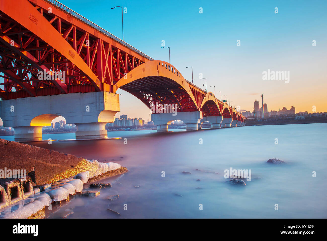seongsan bridge in korea Stock Photo - Alamy