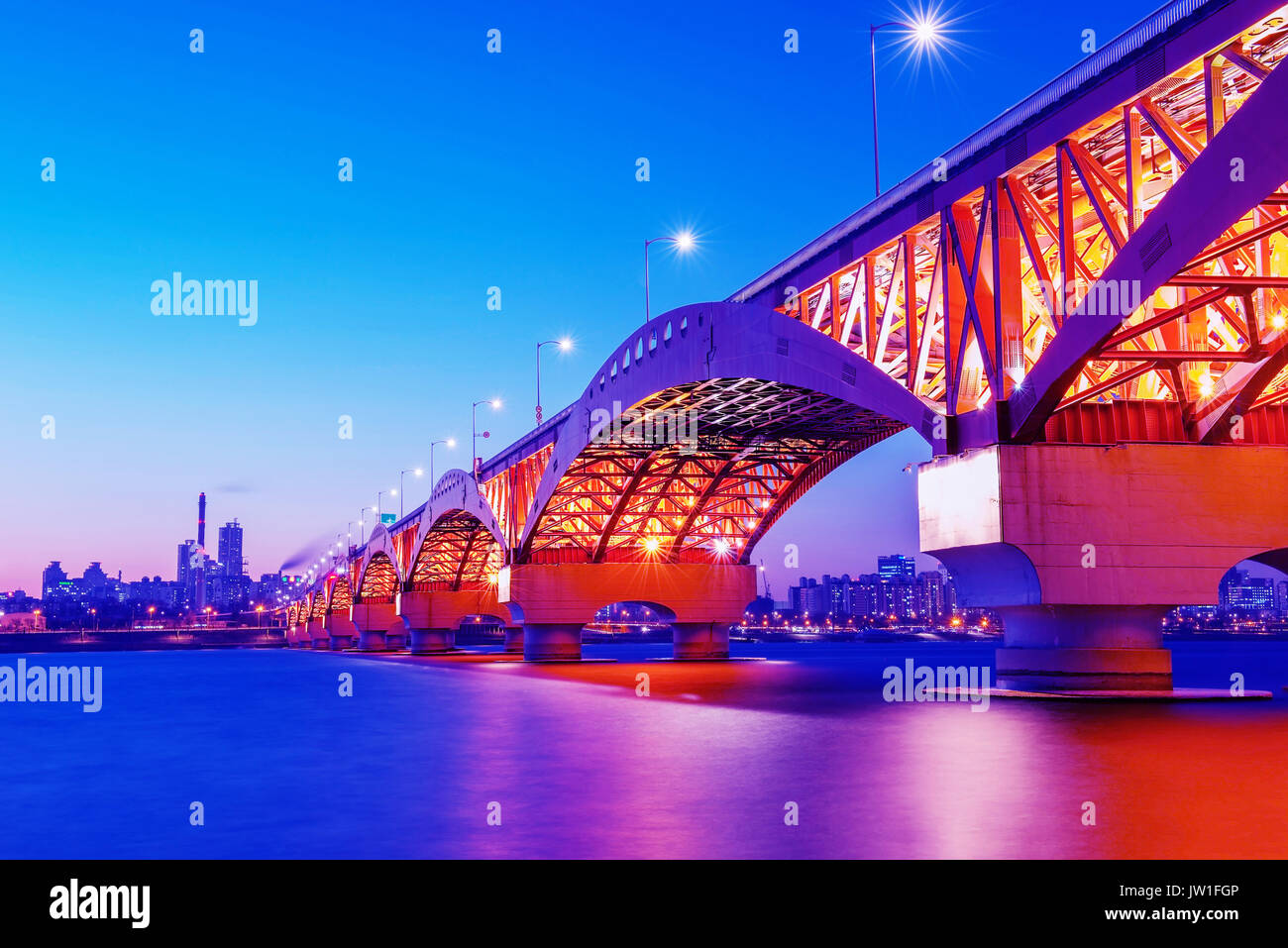 seongsan bridge in korea Stock Photo - Alamy