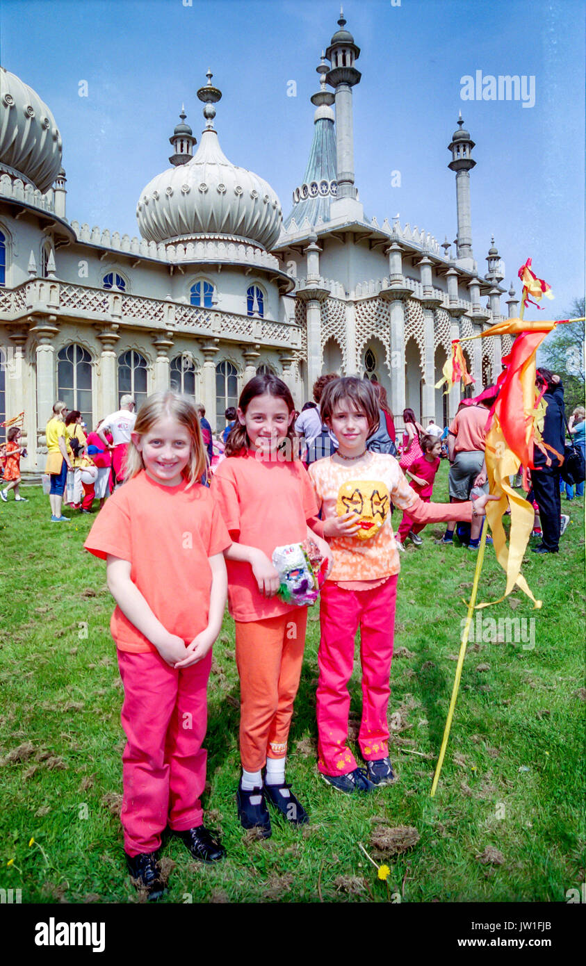 The Children's Parade, the traditional start of the Brighton Festival ...