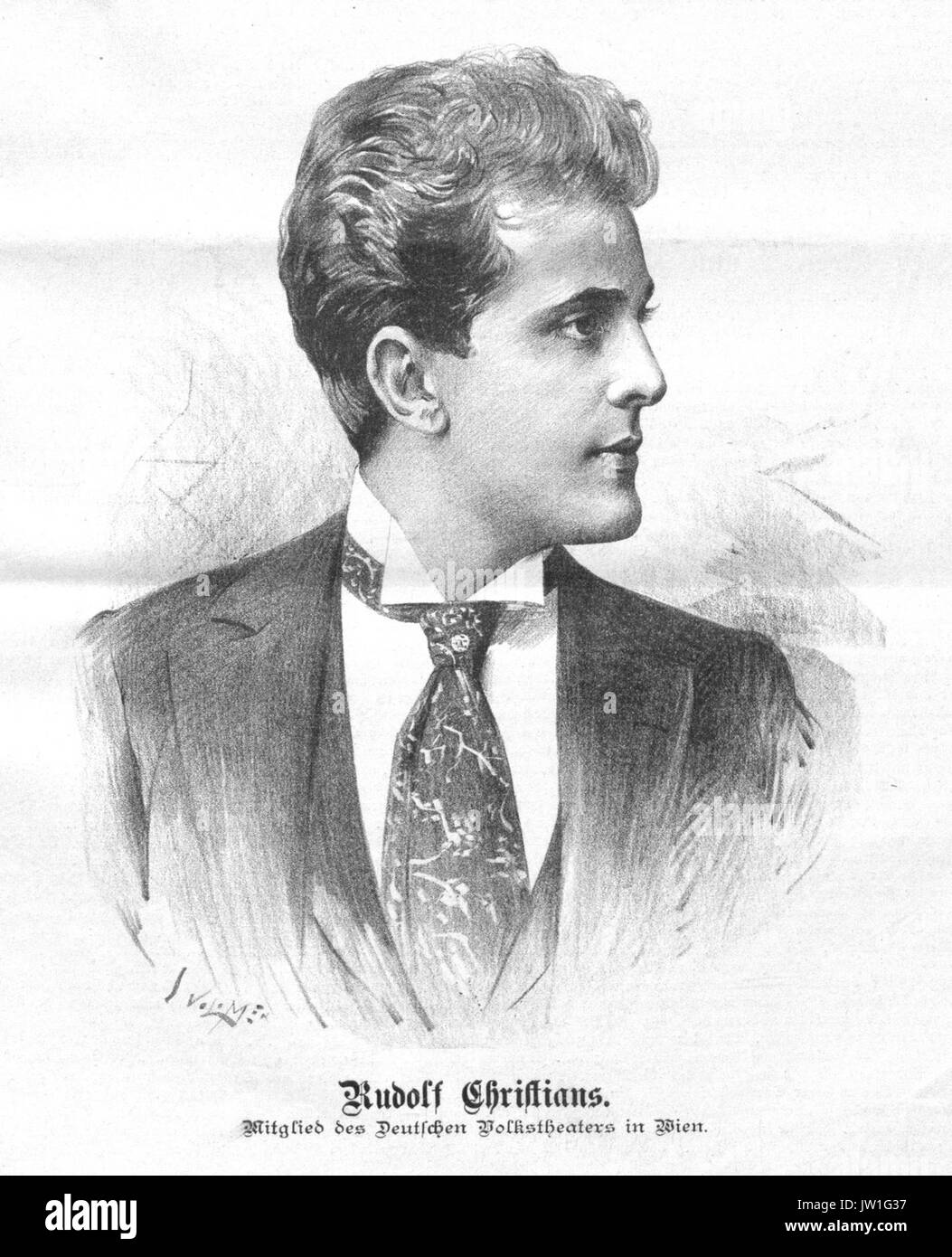 Rudolf Christians 1895 Vilimek Stock Photo - Alamy