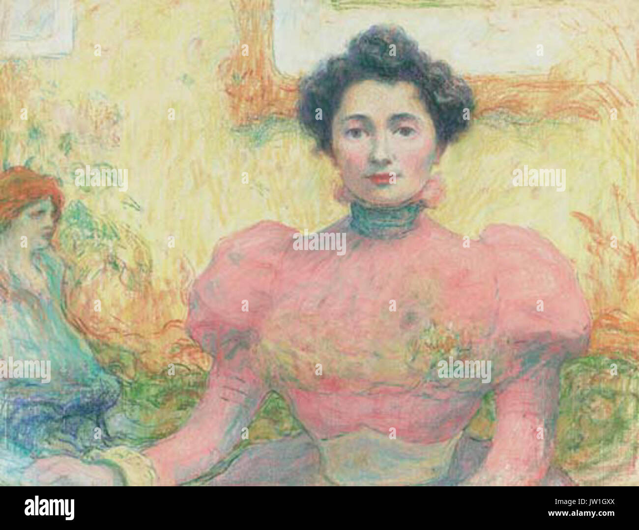 A portrait of Emile Schuffenecker, a French Post-Impressionist painter ...