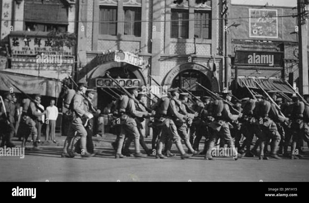 Tientsin Japanese troops 1930s Stock Photo - Alamy