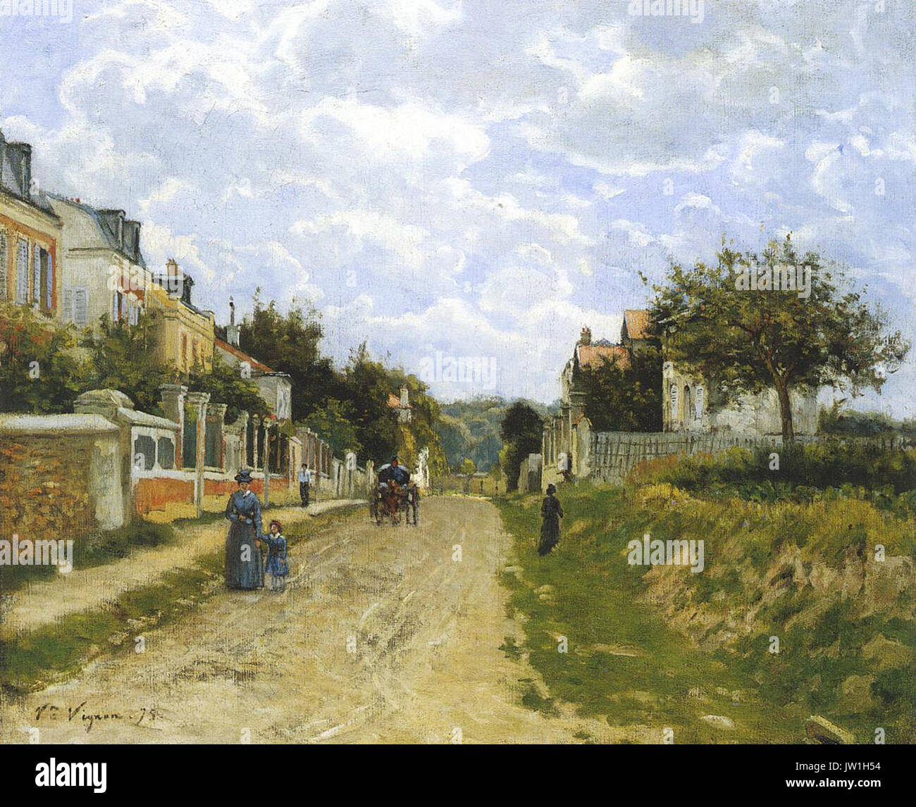 Vignon Entrance to a Village Stock Photo - Alamy