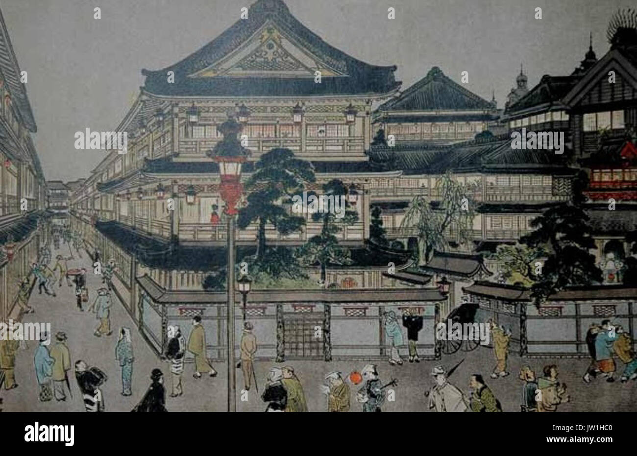 Yoshiwara Meiji Zeit Yamamoto Shokoku Stock Photo - Alamy