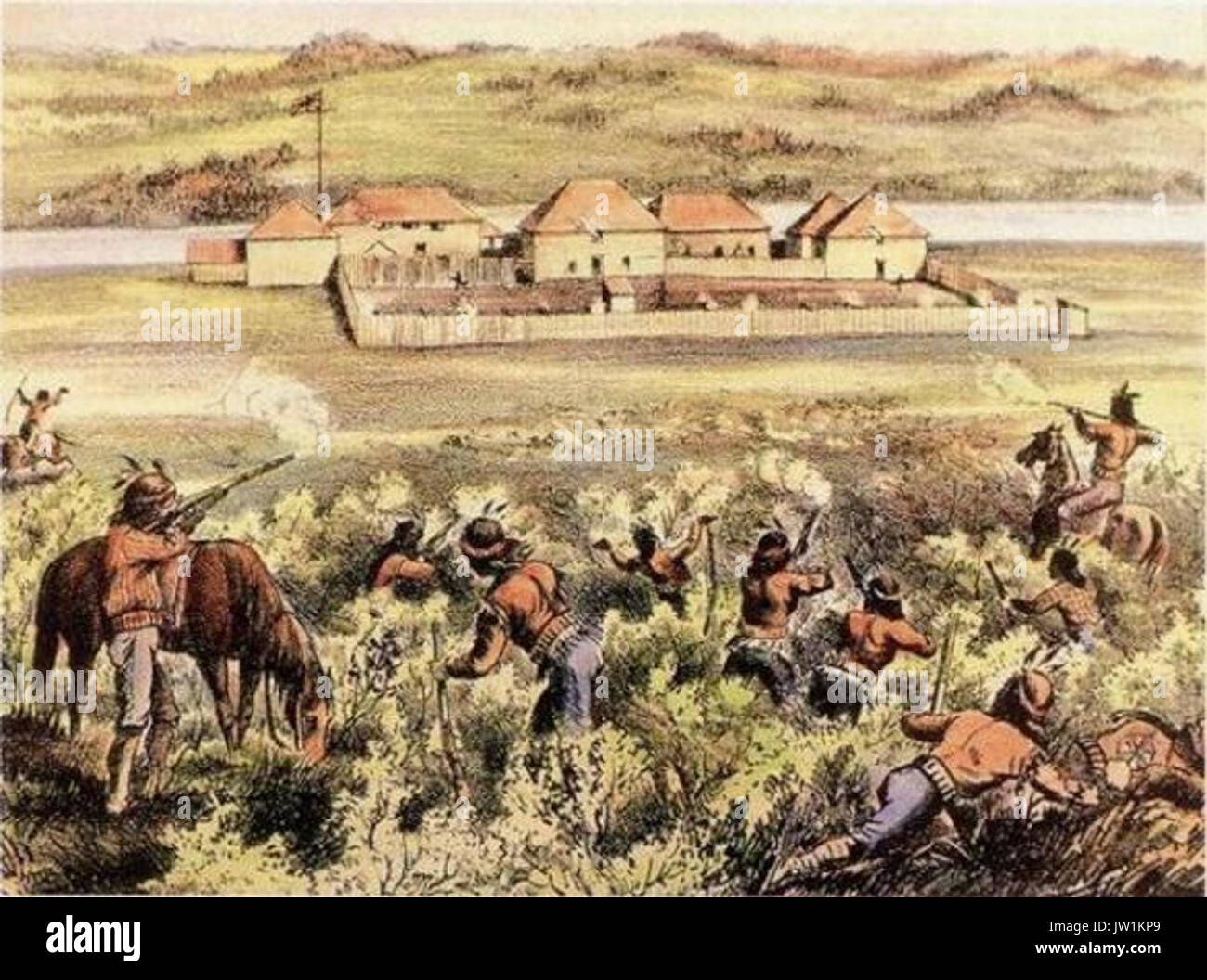 Battle of Fort Pitt Stock Photo - Alamy