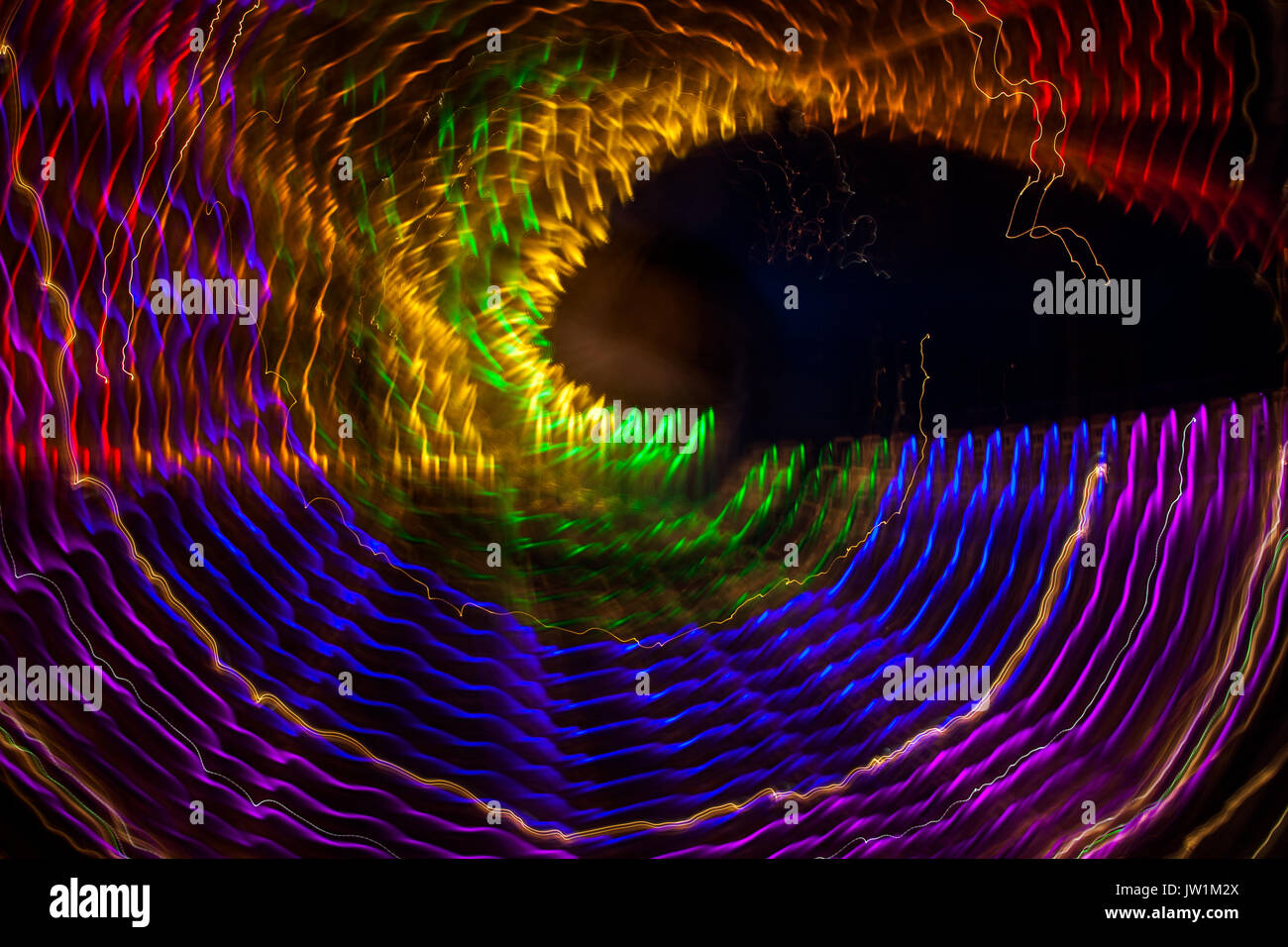 Kinetic light painting Stock Photo - Alamy