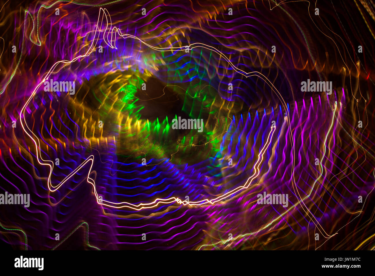 Kinetic light painting Stock Photo - Alamy