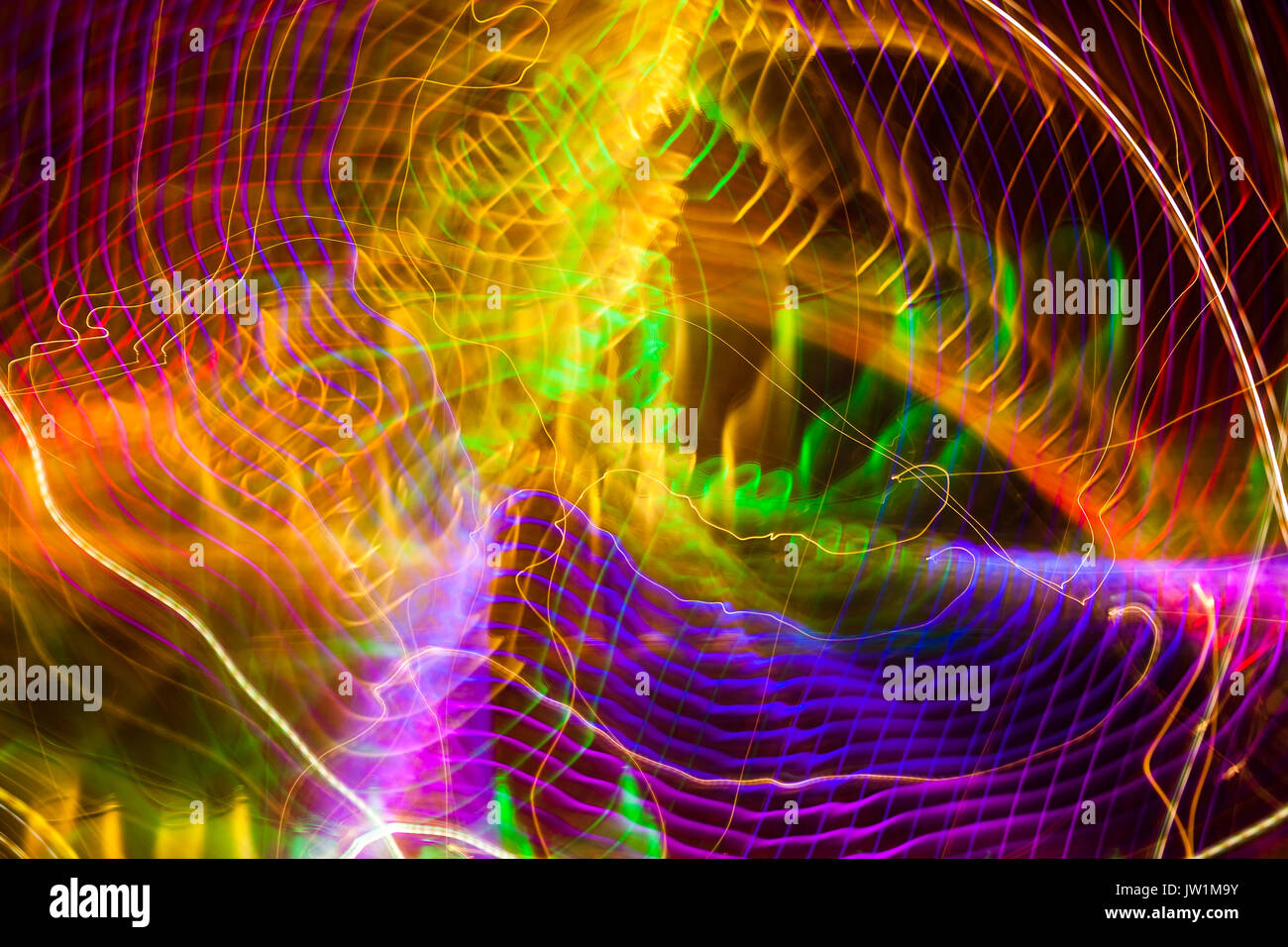 Kinetic light painting Stock Photo - Alamy