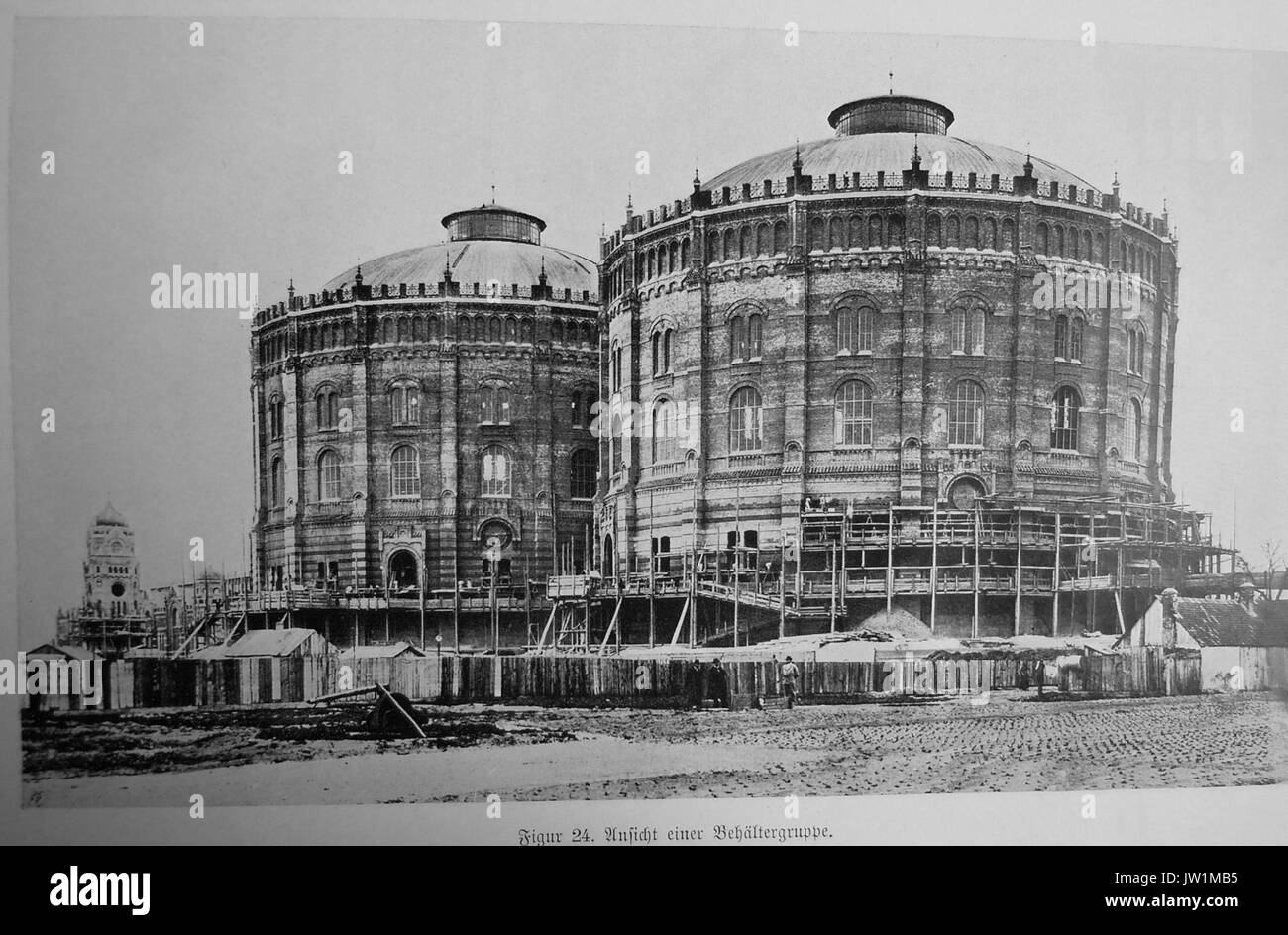 Gasometer historic Black and White Stock Photos & Images - Alamy