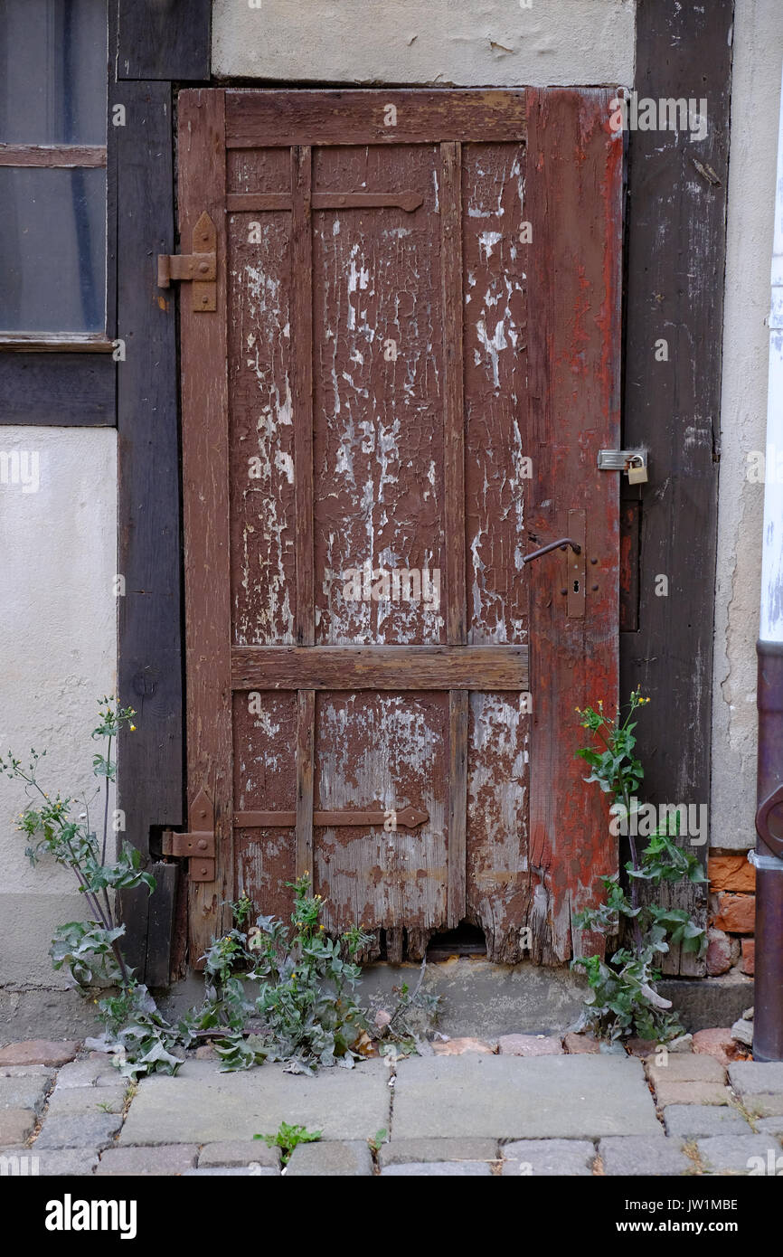 Old weathered wooden door Stock Photo - Alamy