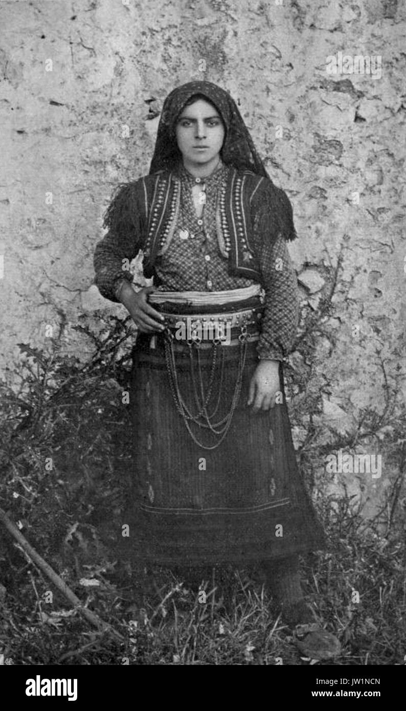 Mrika, the woman who carried on the blood feud (W Le Queux Stock Photo ...