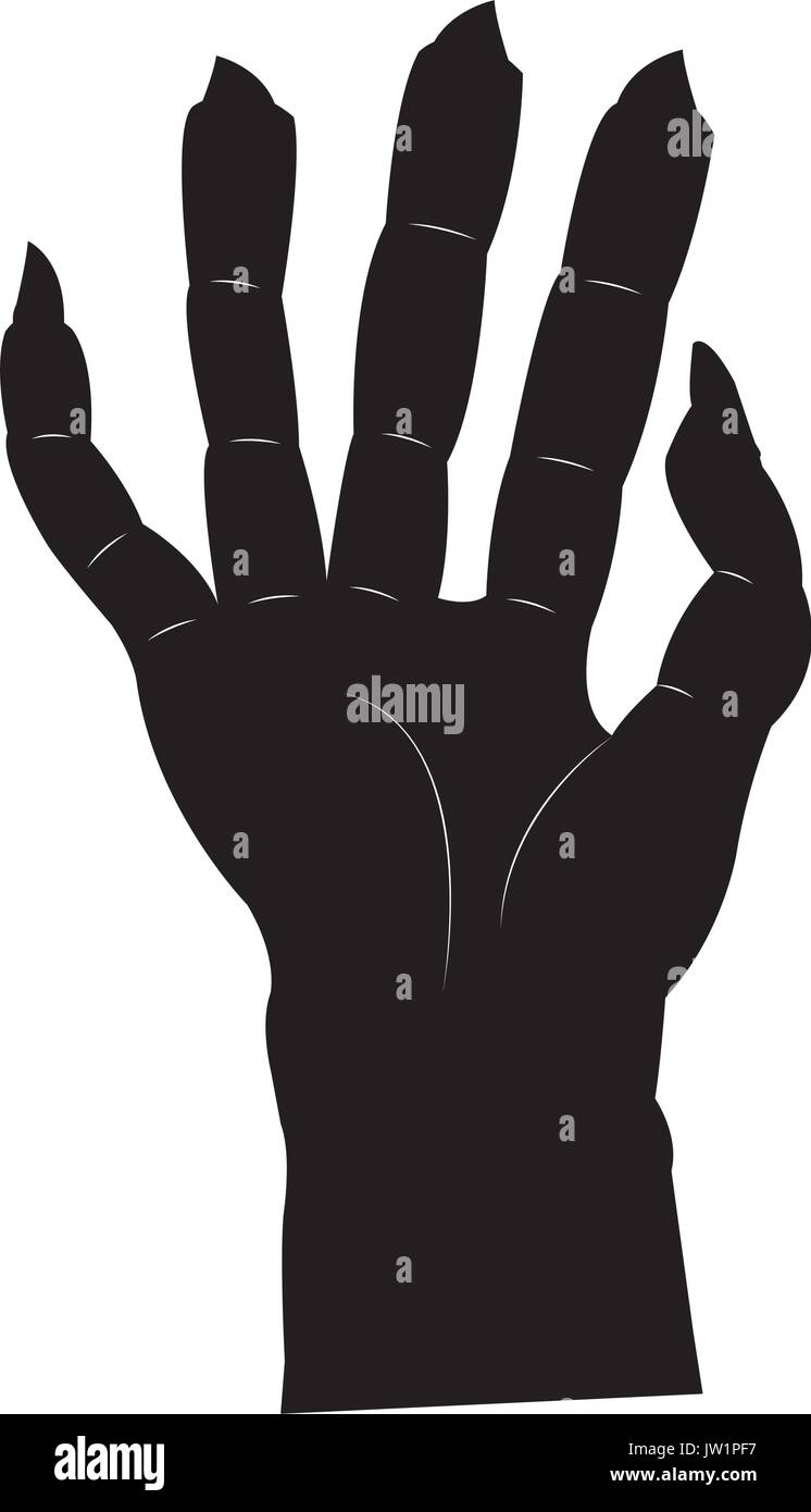 Isolated scary hand Stock Vector Image & Art - Alamy