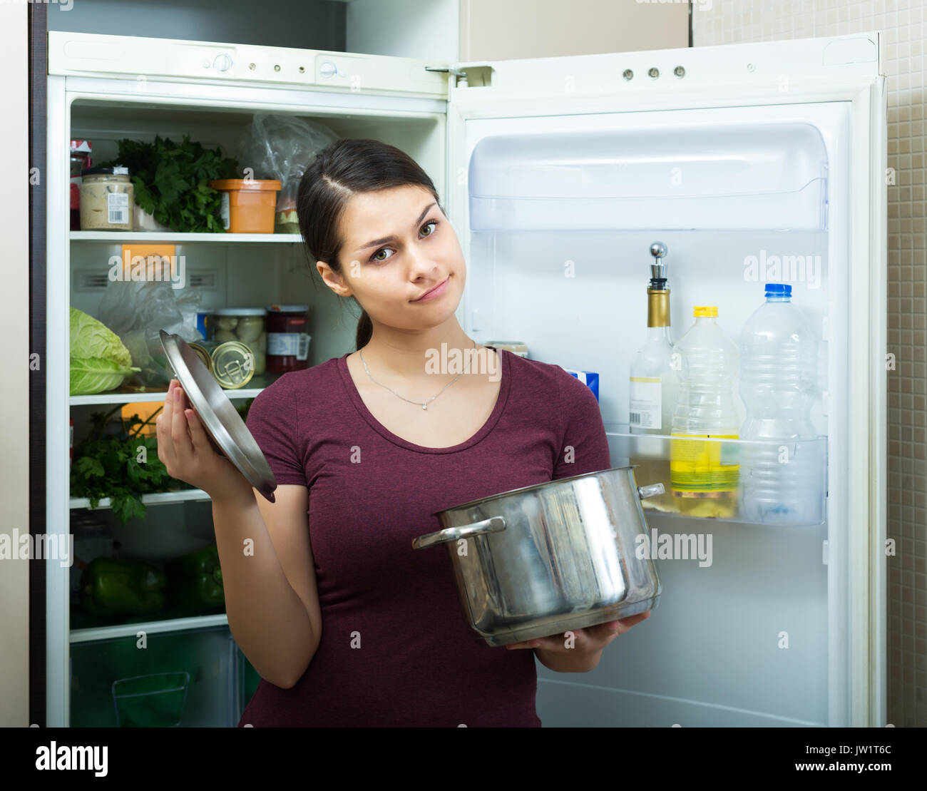 Woman Sniffing Food High Resolution Stock Photography and Images - Alamy