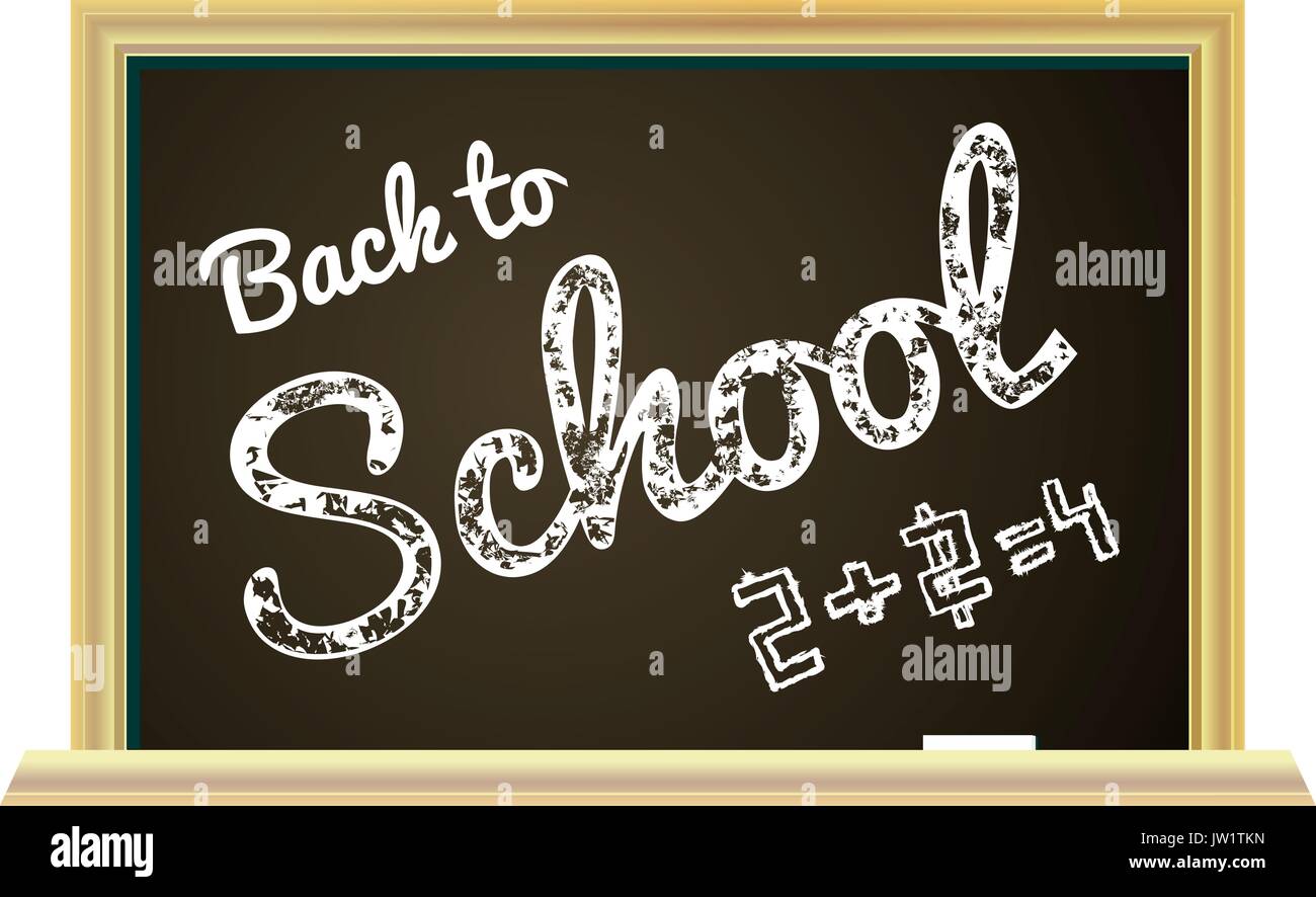 Welcome back school chalkboard background hi-res stock photography and ...