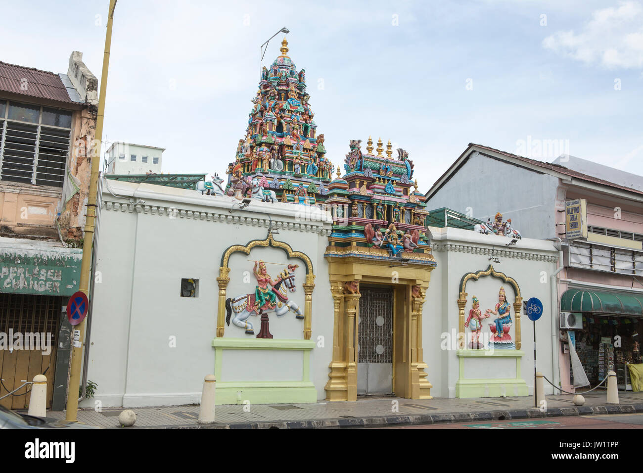George Town Penang famous for its cultural diversity seen here a Hindu ...