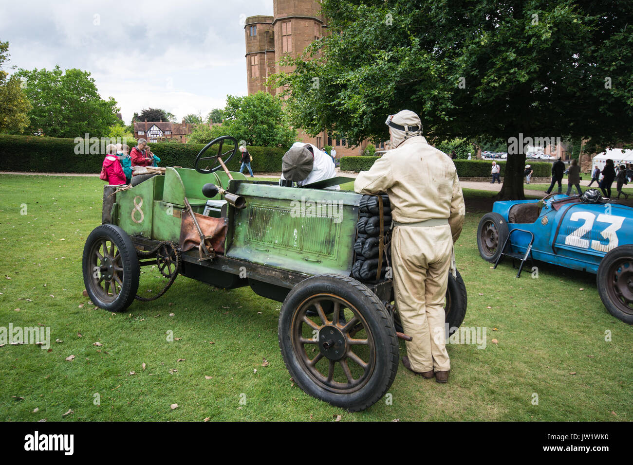 Racing cars Paris to Vienna speed old car cars win winner stopped man ...