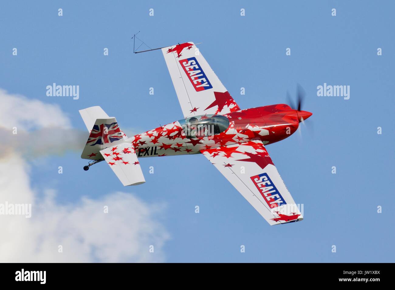 Chris Burkett from the Global Stars Aerobatic Team performing a fast ...