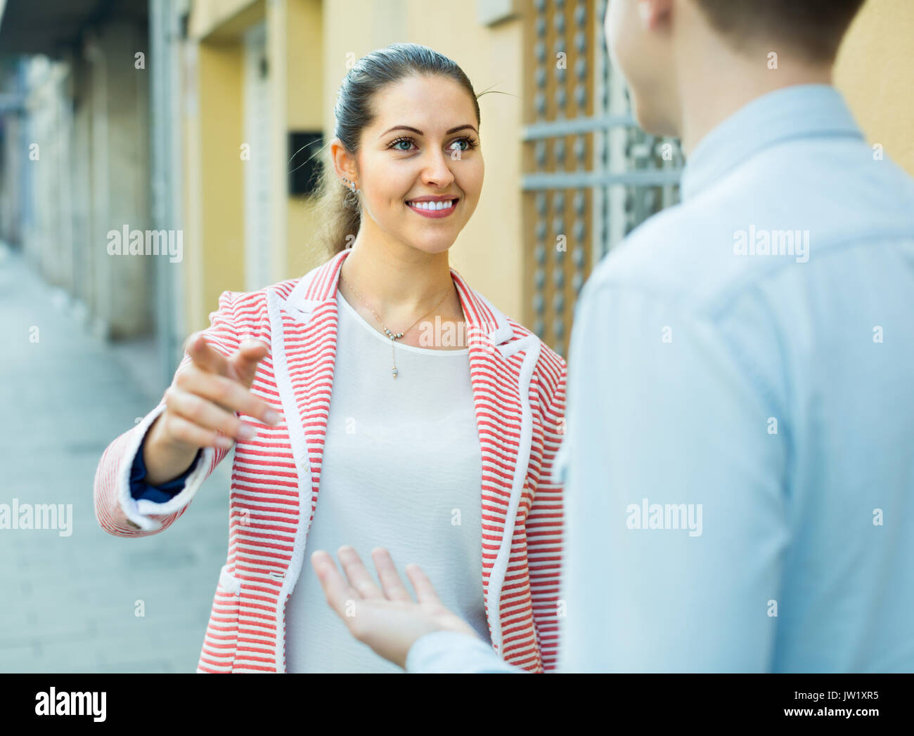 Helping people find their way hi-res stock photography and images - Alamy