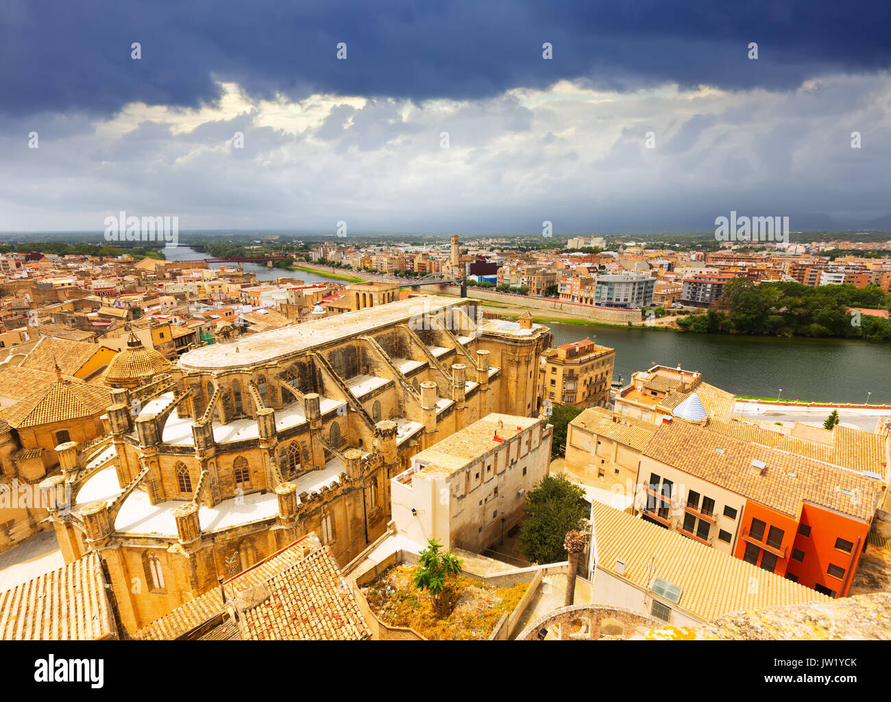 Tortosa from Suda castle. Catalonia, Spain Stock Photo - Alamy