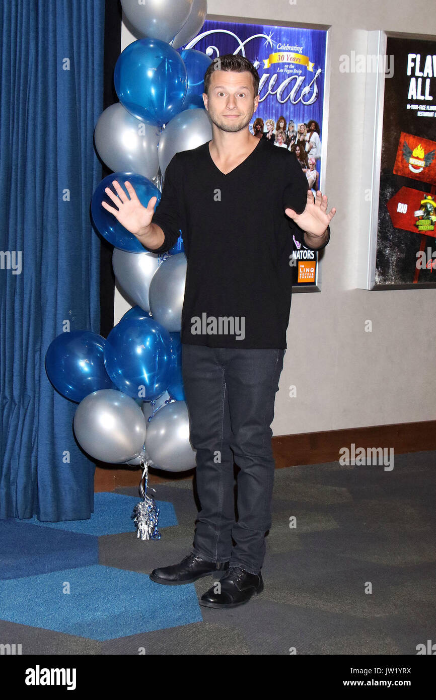 Magician Mat Franco unveils the Mat Franco Theater Marquee at The Linq ...