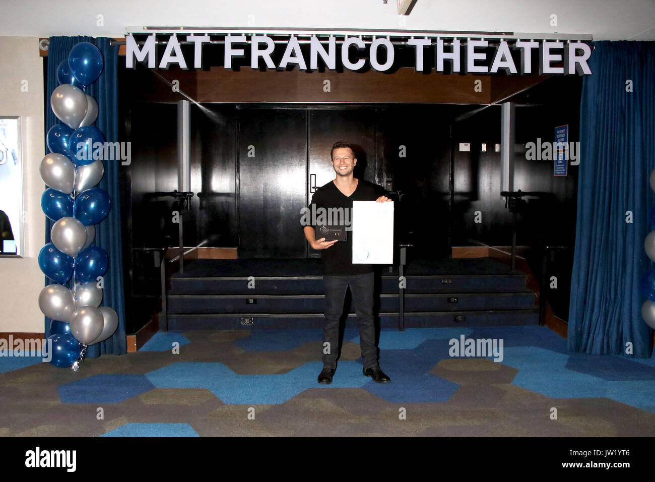 Magician Mat Franco unveils the Mat Franco Theater Marquee at The Linq ...