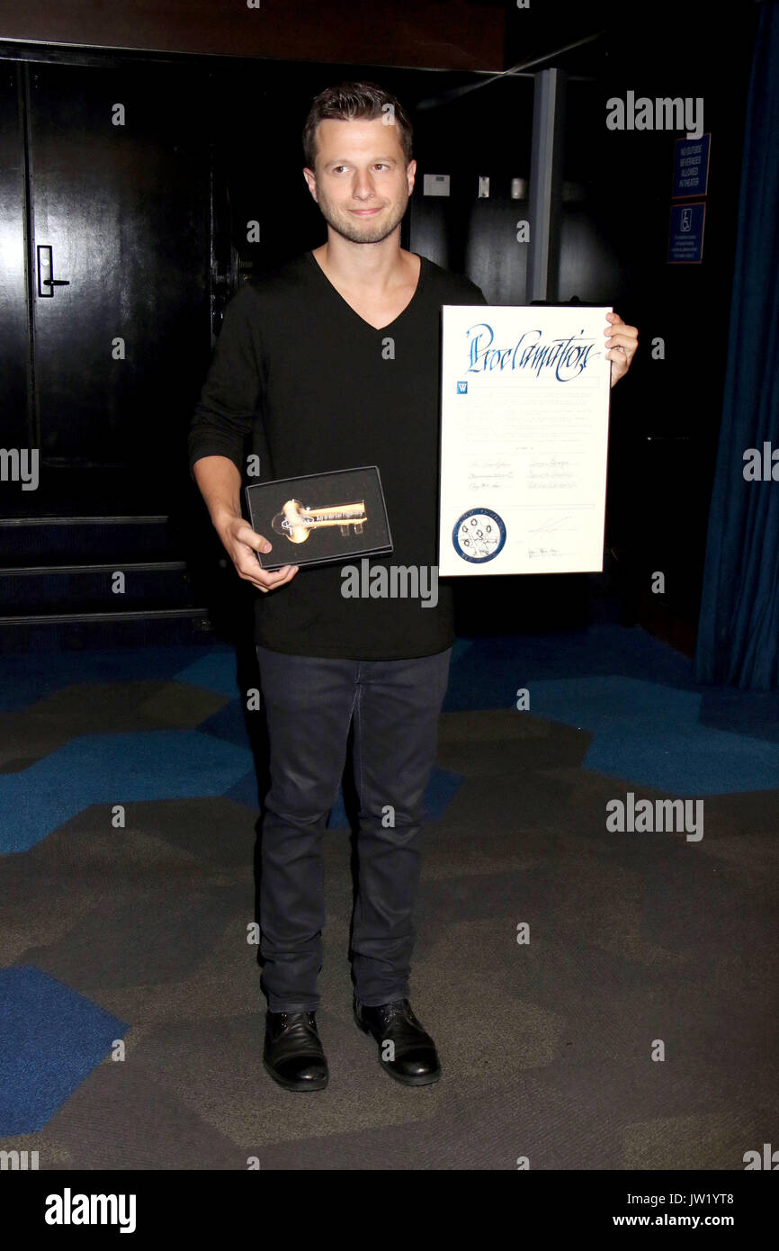 Magician Mat Franco unveils the Mat Franco Theater Marquee at The Linq ...