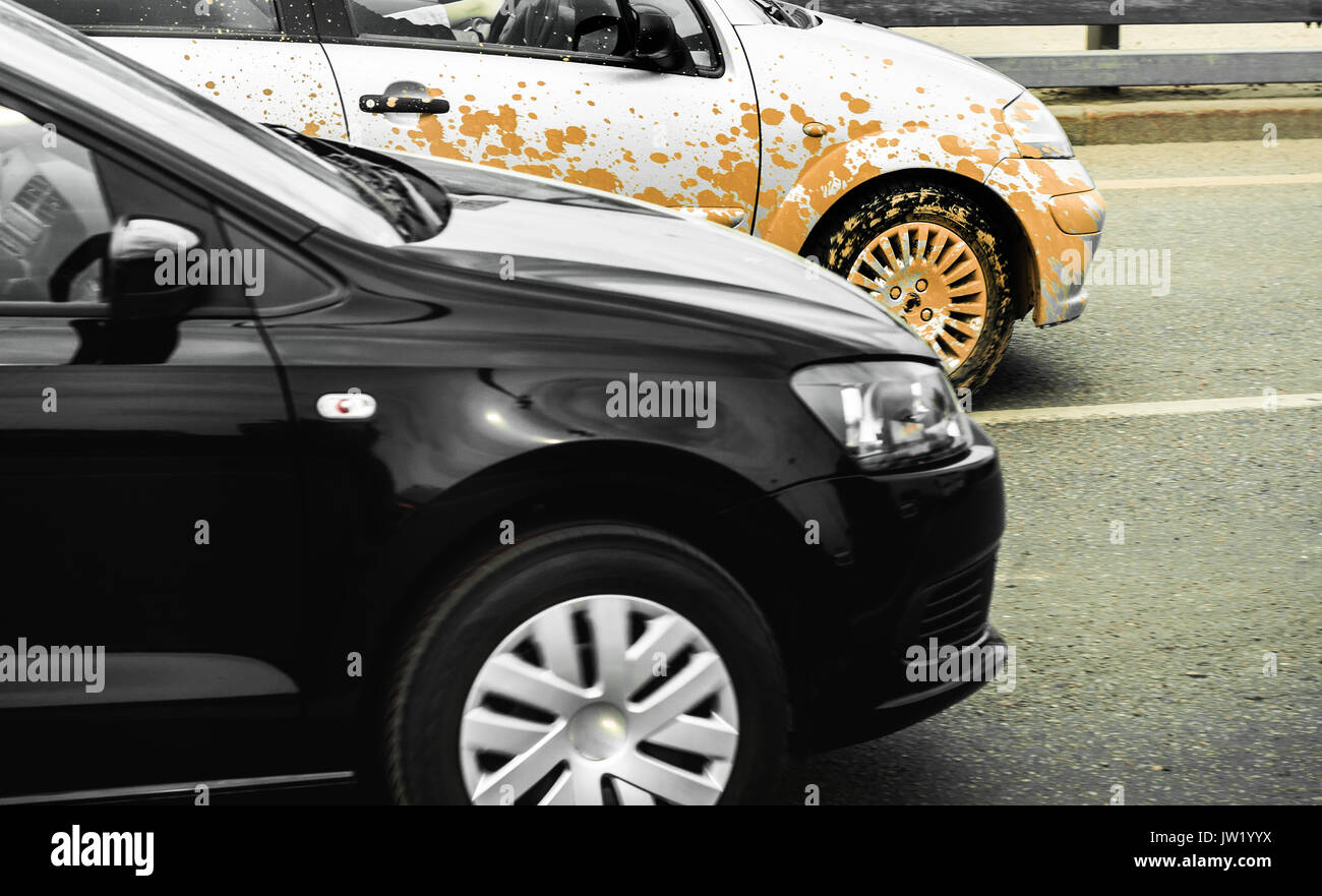 Muddy cars hi-res stock photography and images - Alamy