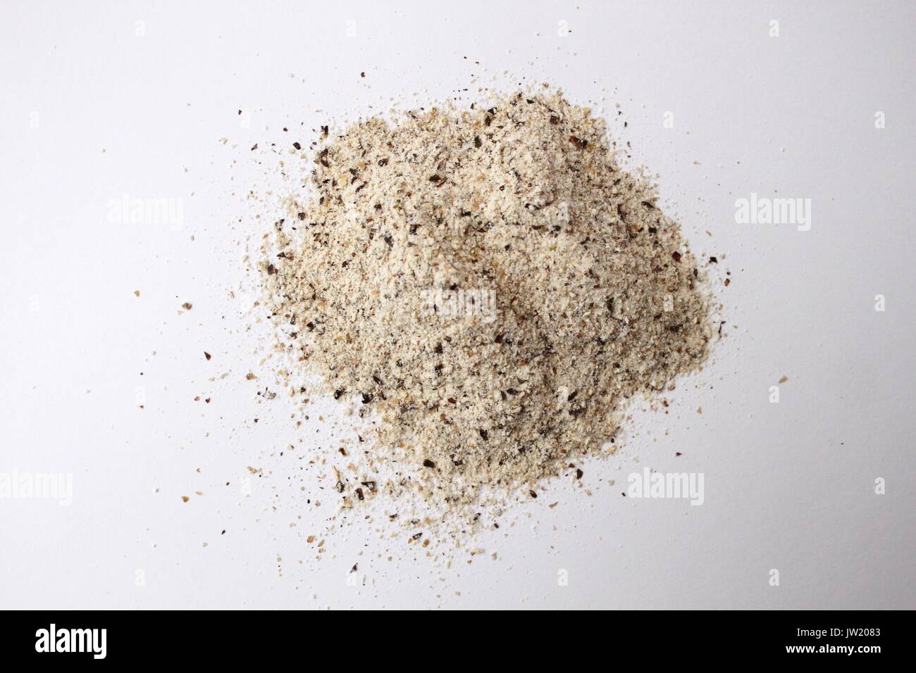 Buckwheat flour isolated on white background Stock Photo - Alamy