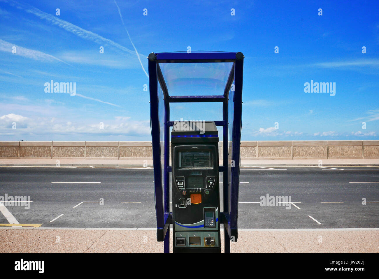 Vehicle parking pay point ,Cleveleys,Lancashire,UK Stock Photo - Alamy
