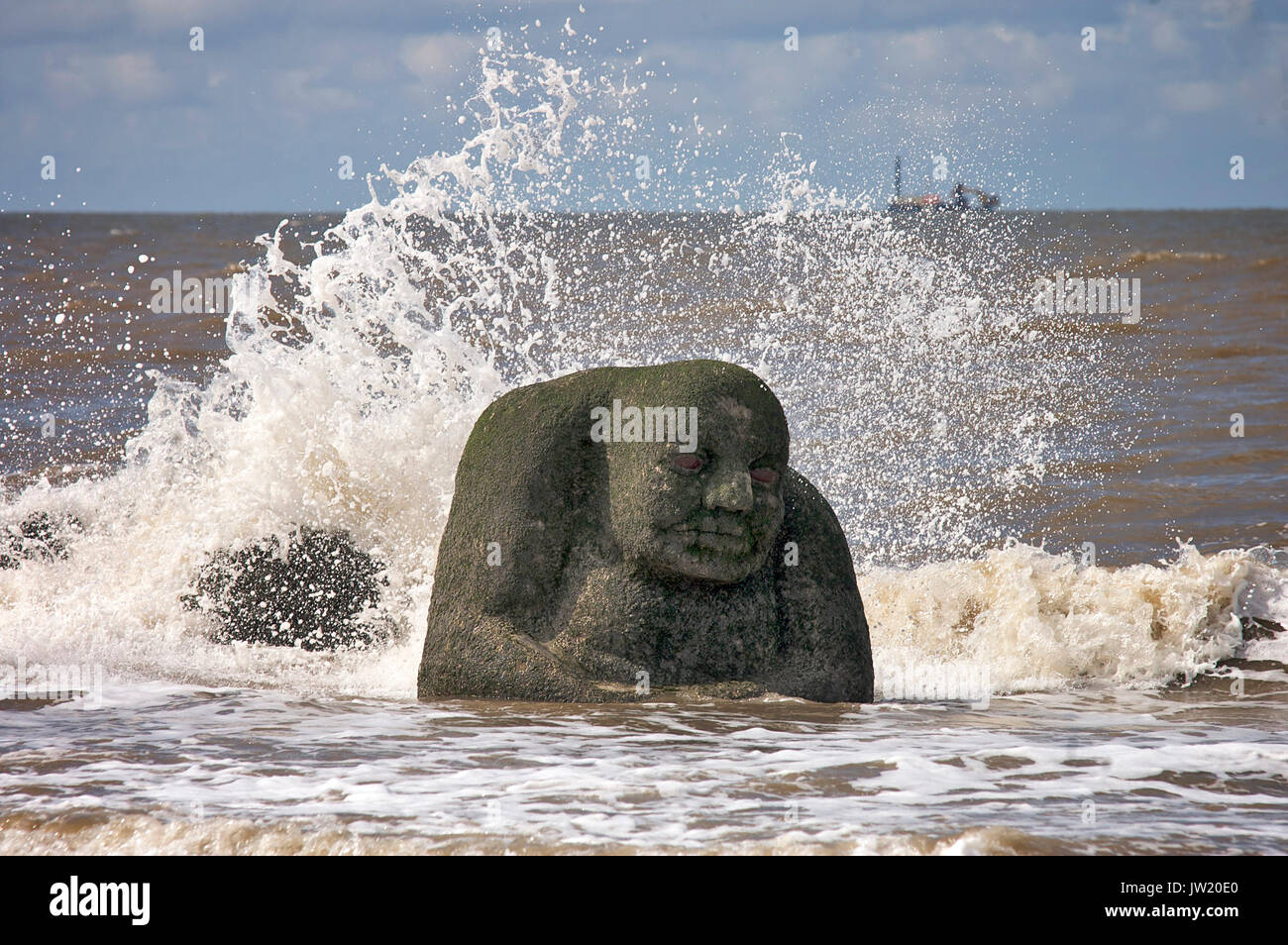The Ogre sculpture,part of the mythological coastline project, starts ...