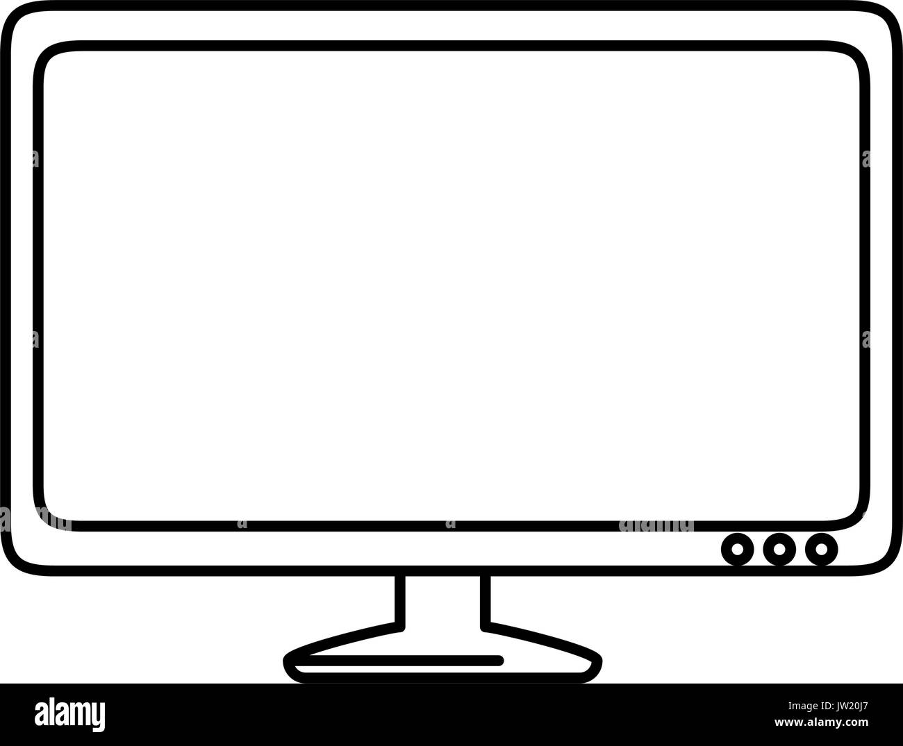 computer icon over white background vector illustration Stock Vector ...