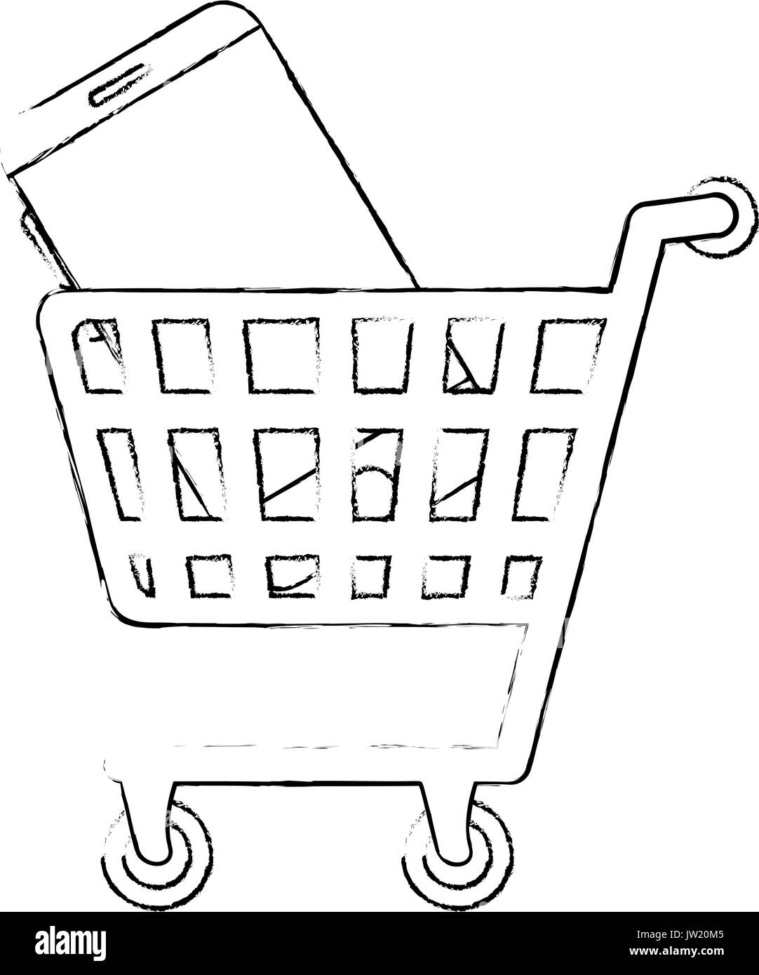 Buy online shopping over white background graphic design Stock Vector ...