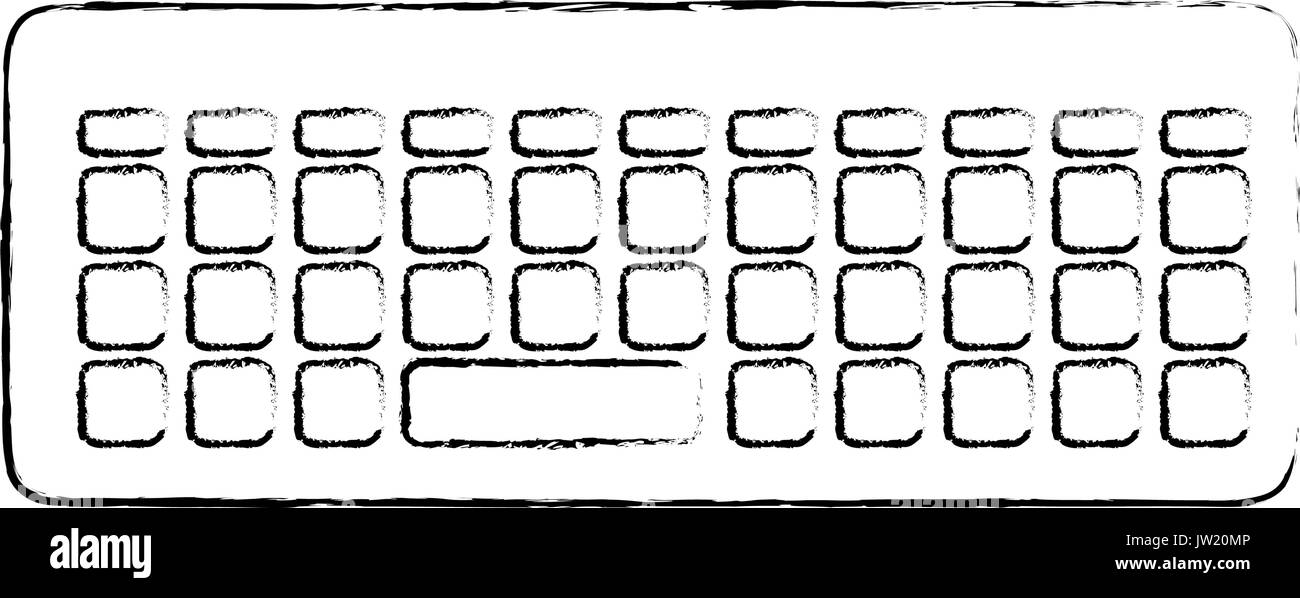 keyboard icon over white background vector illustration Stock Vector ...