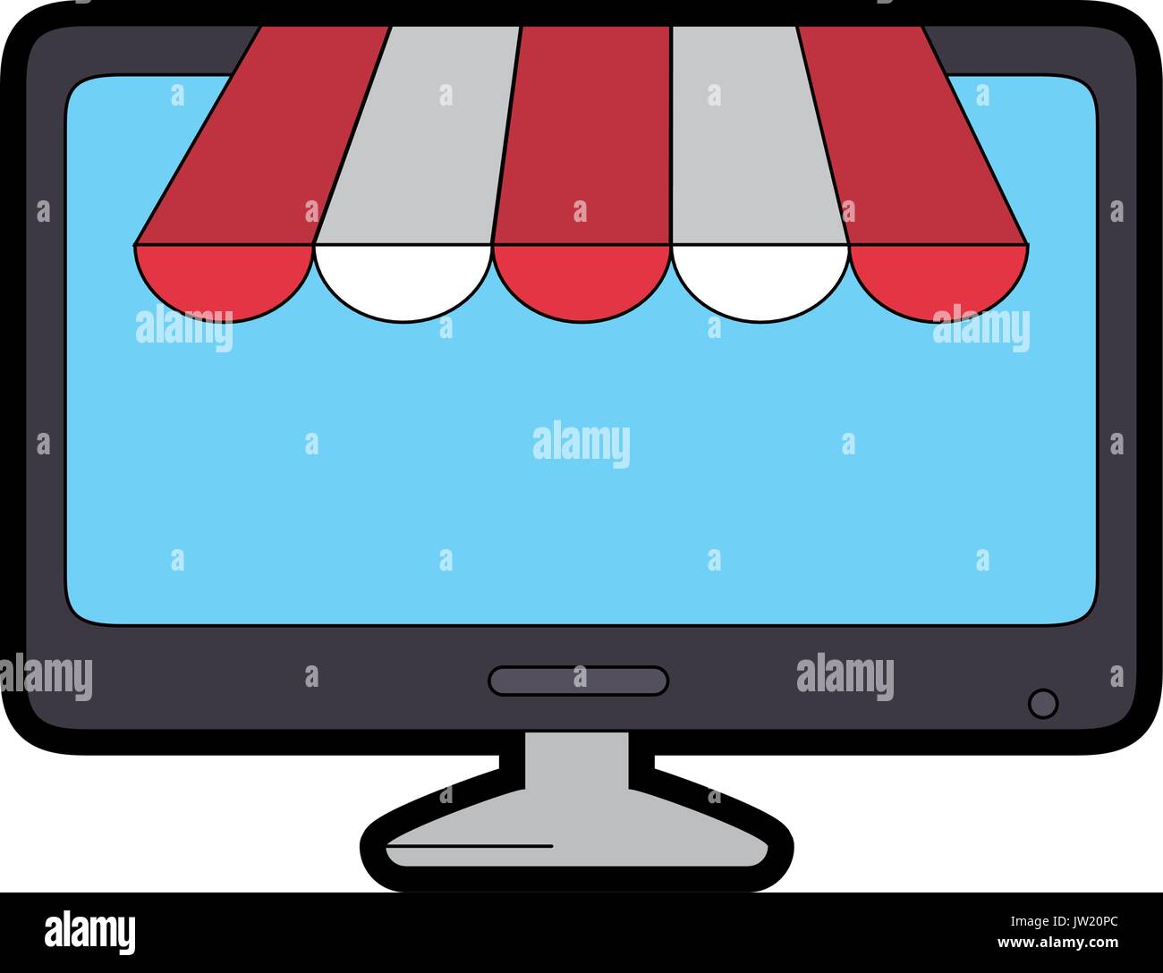 Buy online shopping over white background graphic design Stock Vector ...