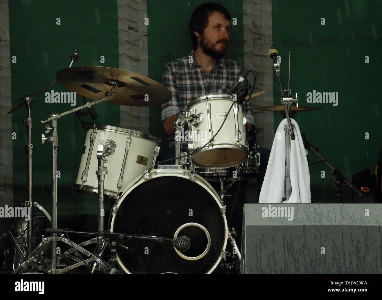Apple Tree Theory Drummer,quayside festival,weymouth,dorset,uk Stock ...