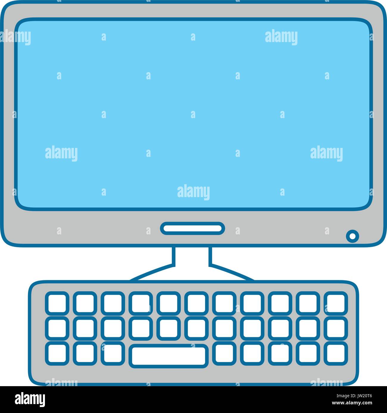 computer icon over white background vector illustration Stock Vector ...